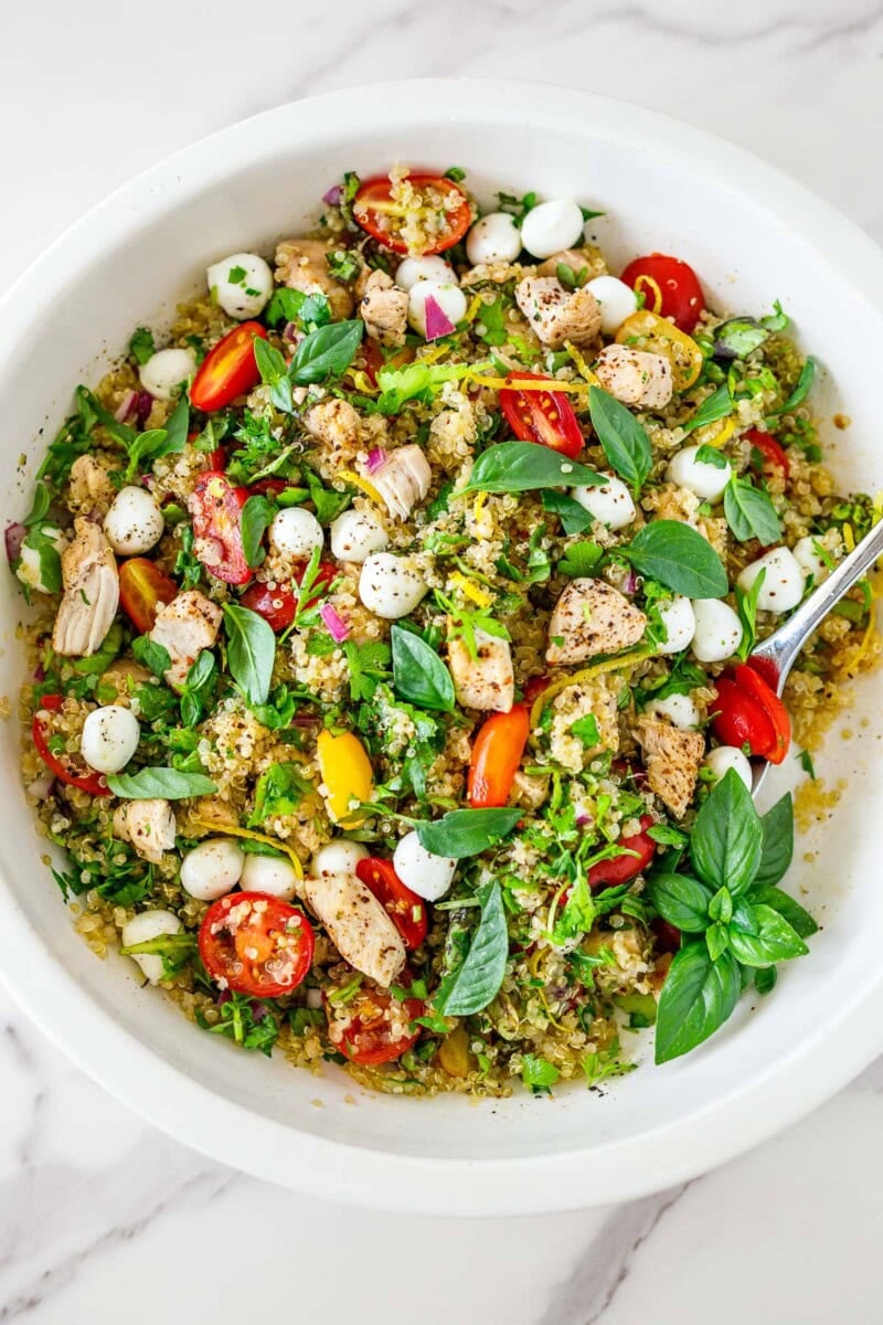 Quinoa Chicken Salad | Feasting at Home