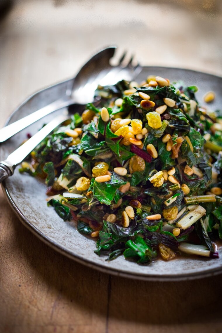 Catalan-Style Sautéed Spinach with Garlic | Feasting at Home