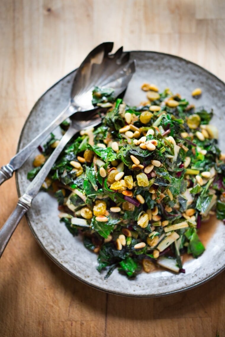 Catalan-Style Sautéed Spinach with Garlic | Feasting at Home