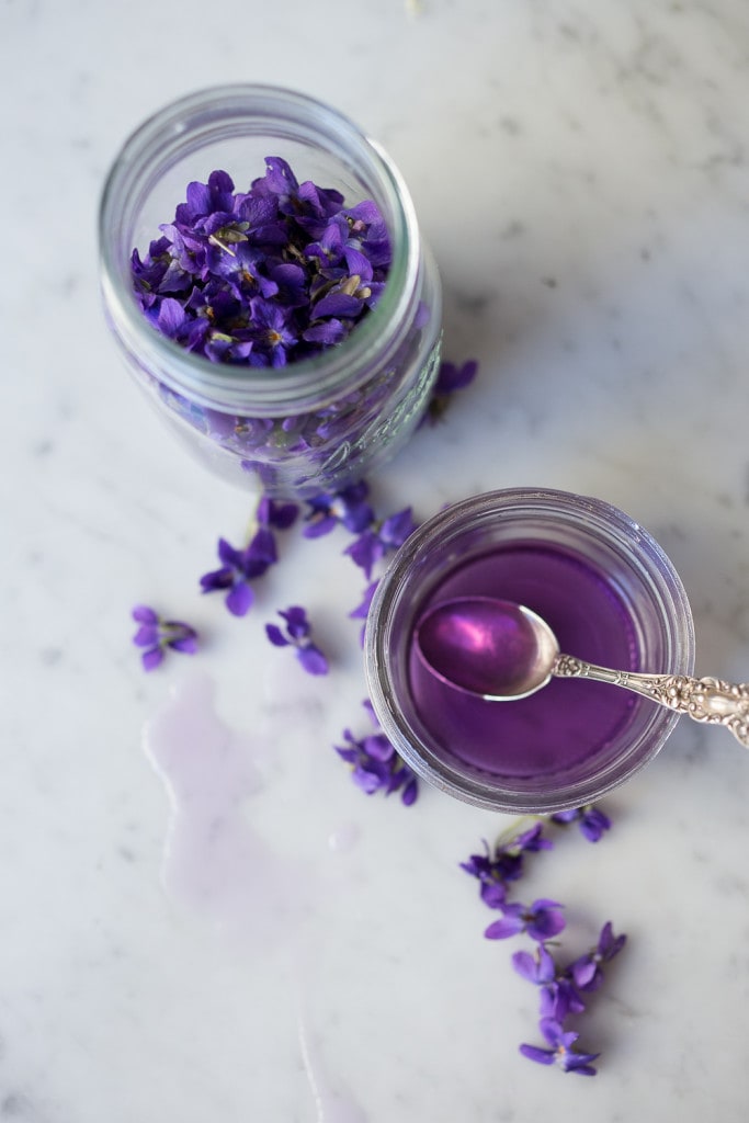 Violet Simple Syrup | Feasting At Home