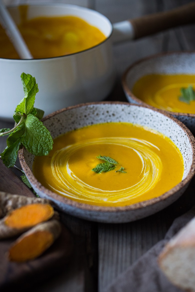 Glowing Carrot Ginger Soup | Feasting At Home