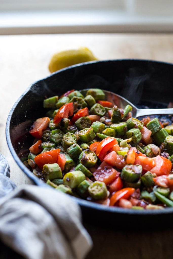 Our favorite Okra Recipe | Feasting At Home
