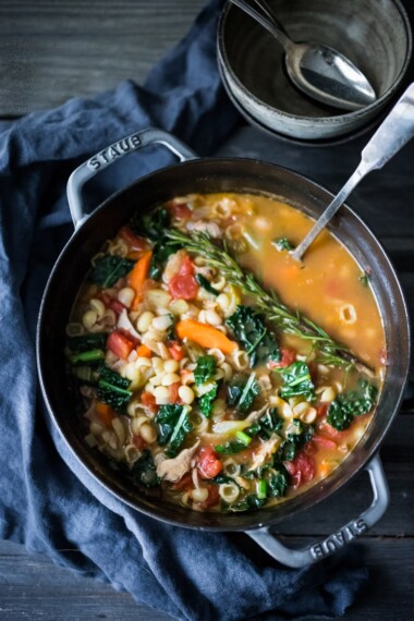 Turkey Minestrone Soup | Feasting At Home
