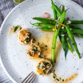 Pan-Seared Scallops with Citrus Sauce | Feasting At Home