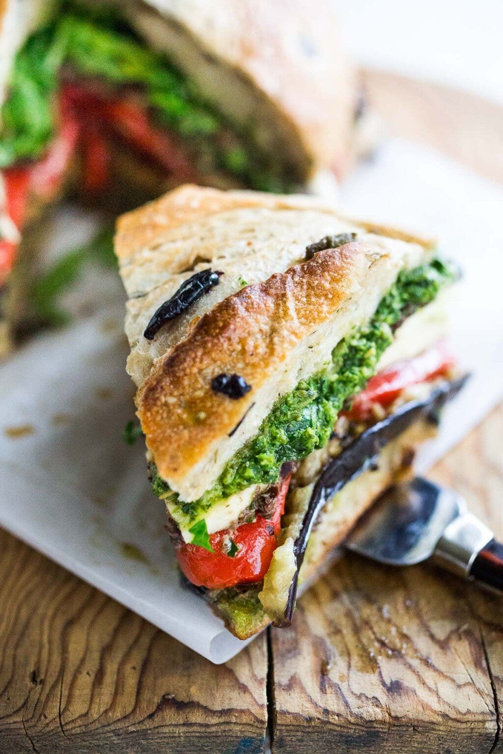 Delicious Vegetarian Muffuletta Sandwich Recipe | Feasting At Home
