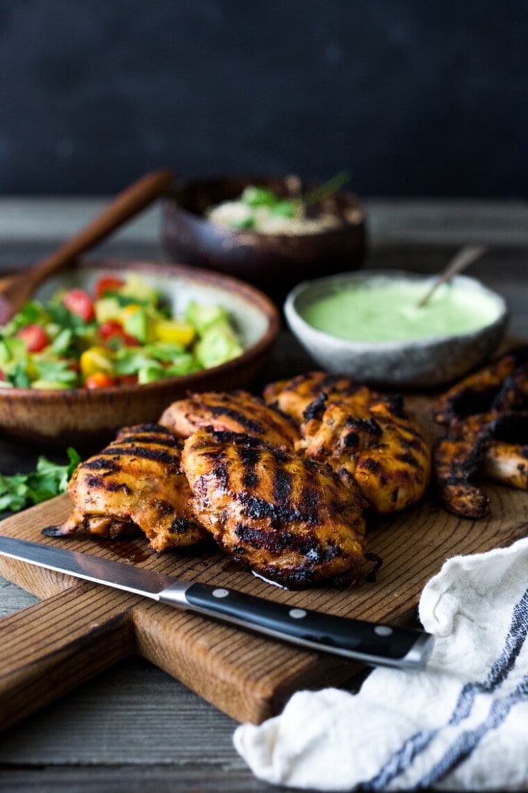 Peruvian Chicken (Pollo a la Brasa) with Aji Verde | Feasting at Home