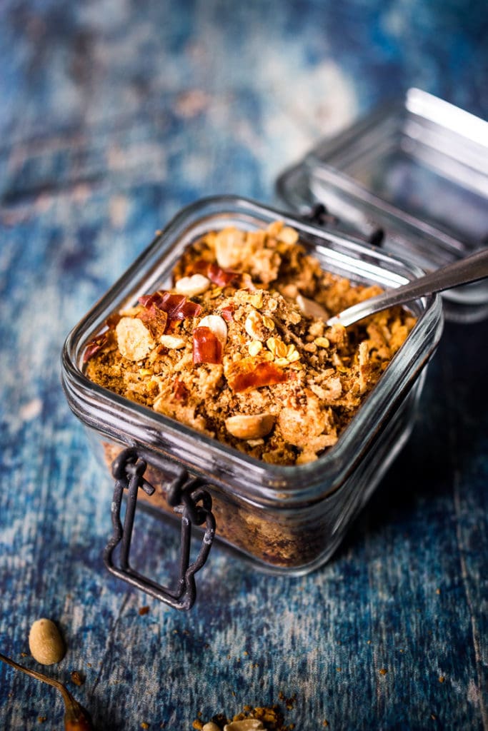 Peanut Chili Crunch (Seroendeng Recipe) | Feasting At Home