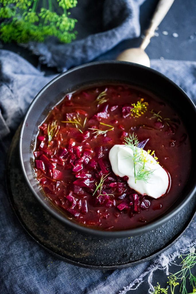 Vegetarian Borscht Recipe | Feasting At Home