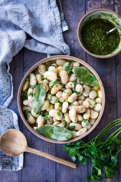 Lemony Corona Beans (Gigante Beans) | Feasting At Home