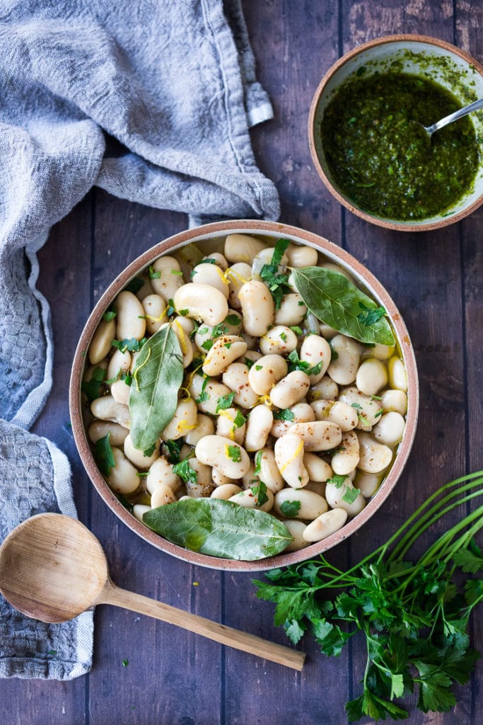 Lemony Corona Beans (Gigante Beans) | Feasting At Home