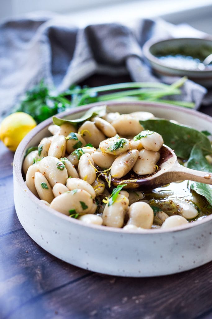 Lemony Corona Beans (Gigante Beans) | Feasting At Home