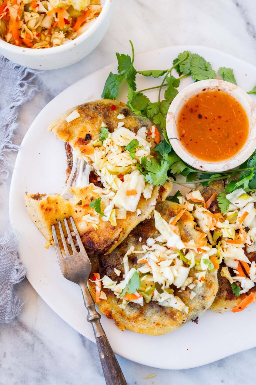 Easy Pupusas with Curtido - Feasting At Home