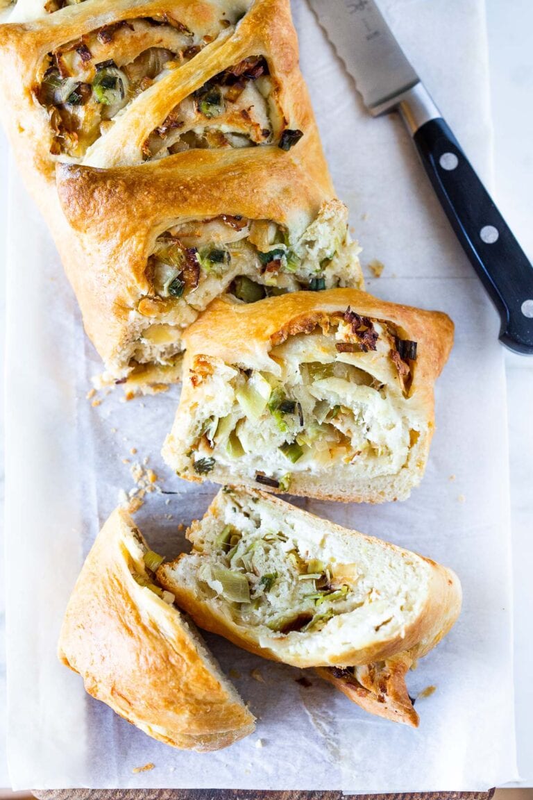 Savory Leek Bread | Feasting At Home