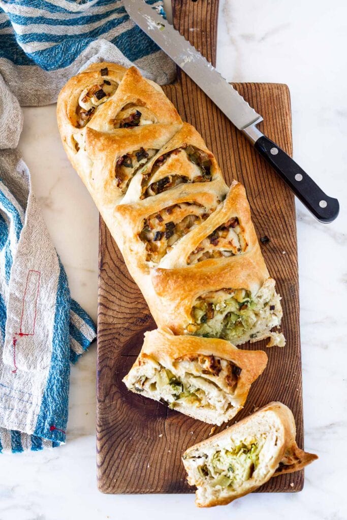 Savory Leek Bread | Feasting At Home