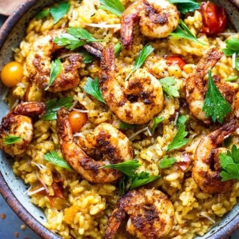 Tomato Risotto with Saffron | Feasting At Home