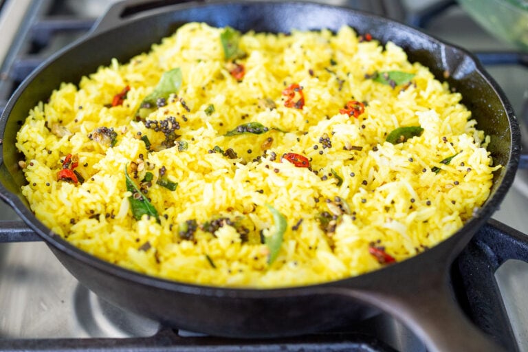 Fragrant Indian Lemon Rice Recipe | Feasting At Home