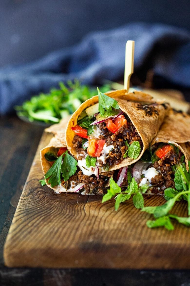 Turkish Lamb Wraps | Feasting At Home