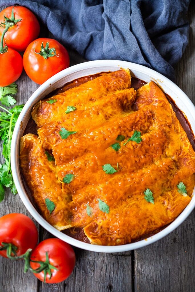 Simple Chicken Enchiladas | Feasting At Home