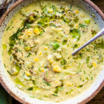 Coconut Corn Chowder with Leeks | Feasting At Home
