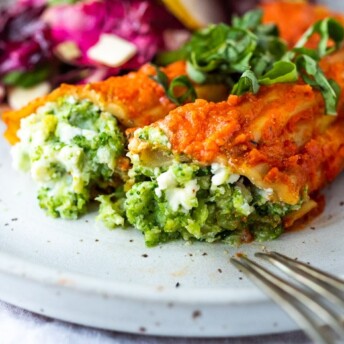 Broccoli Manicotti with Burrata Recipe | Feasting At Home