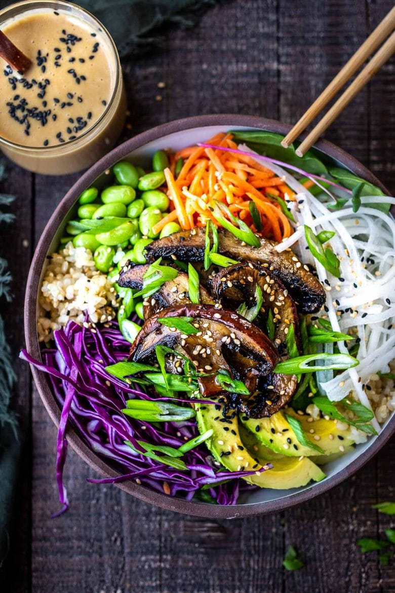Miso Mushroom Bowl | Feasting At Home