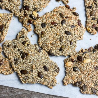 Rustic Seed Cracker Recipe | Feasting At Home