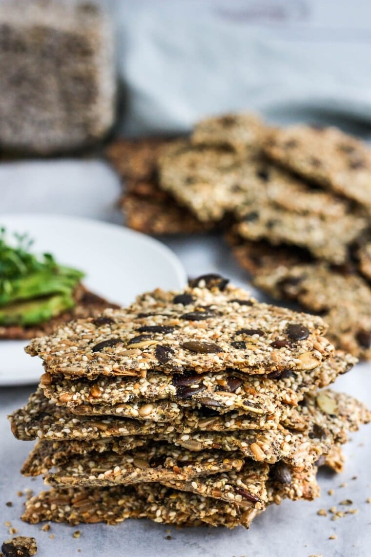 Rustic Seed Cracker Recipe | Feasting At Home