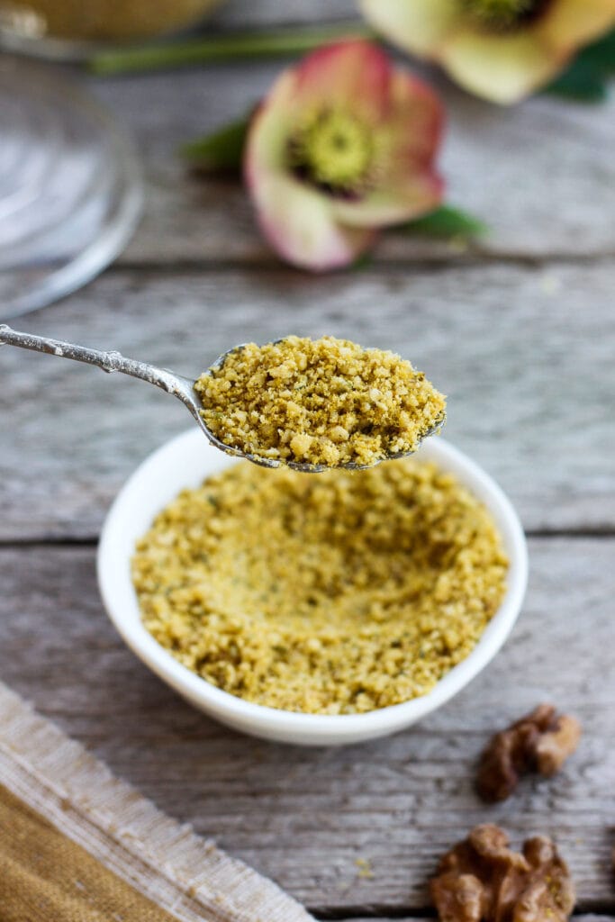 Vegan Cheesy Sprinkle Recipe | Feasting At Home