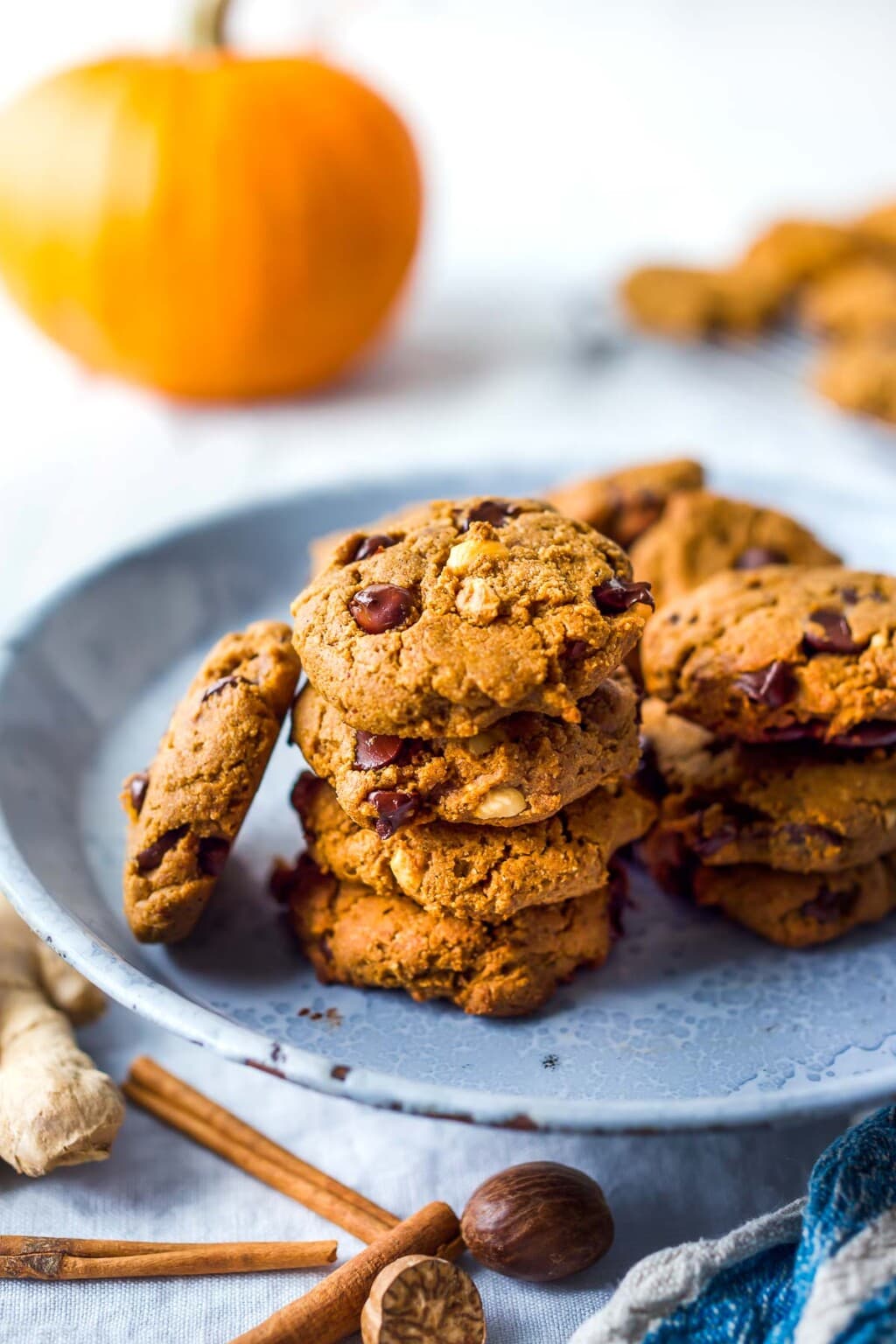 Pumpkin Chocolate Chip Cookies | Feasting At Home
