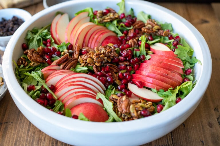 Fall Pear Salad with Vanilla Fig Dressing | Feasting At Home