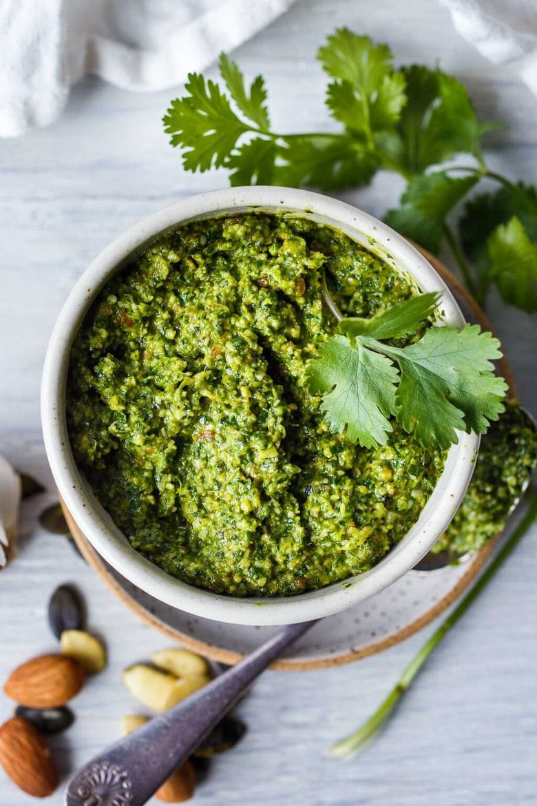 Cilantro Pesto Recipe | Feasting At Home