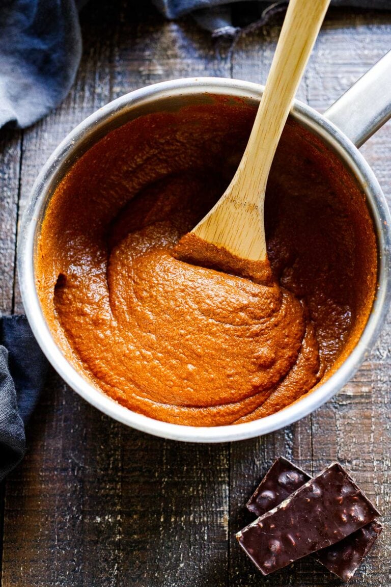Quick & Easy Mole Rojo Sauce | Feasting At Home
