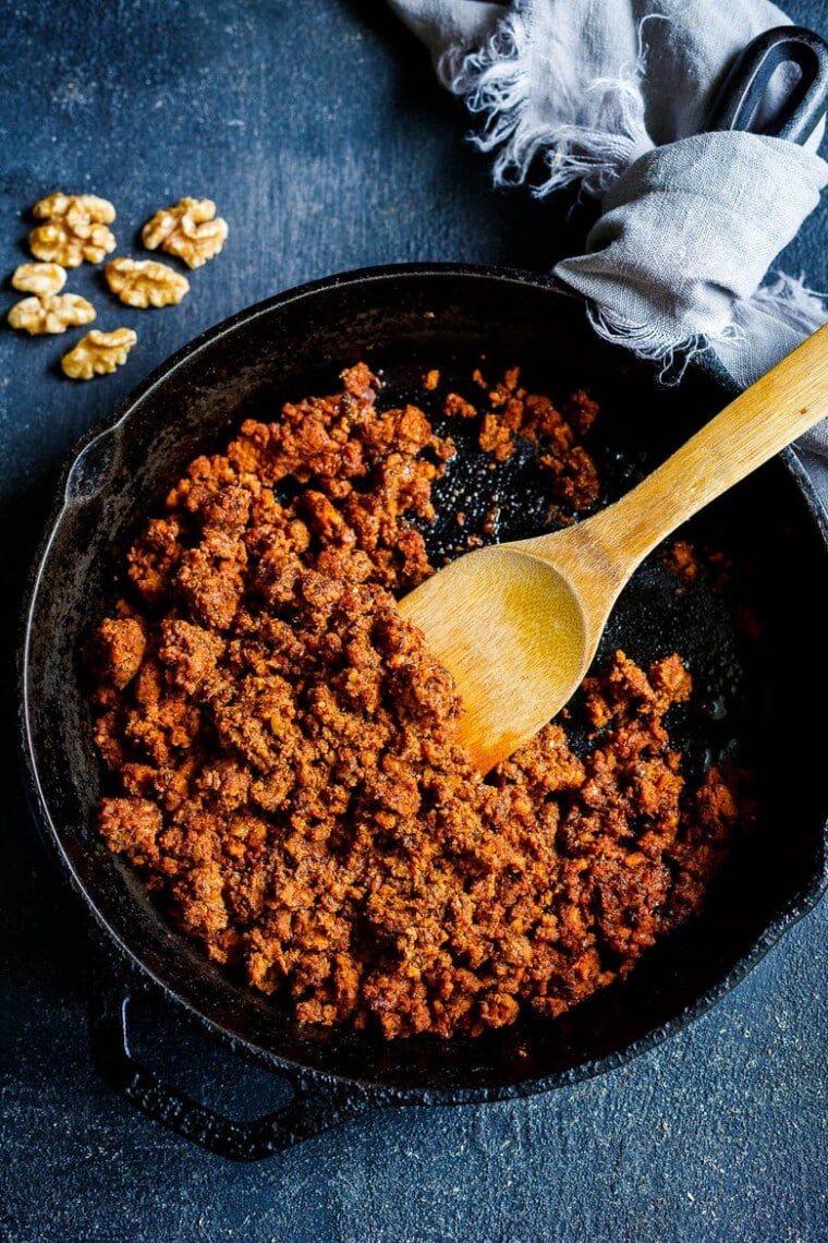 Plant-Based Vegan Chorizo | Feasting At Home