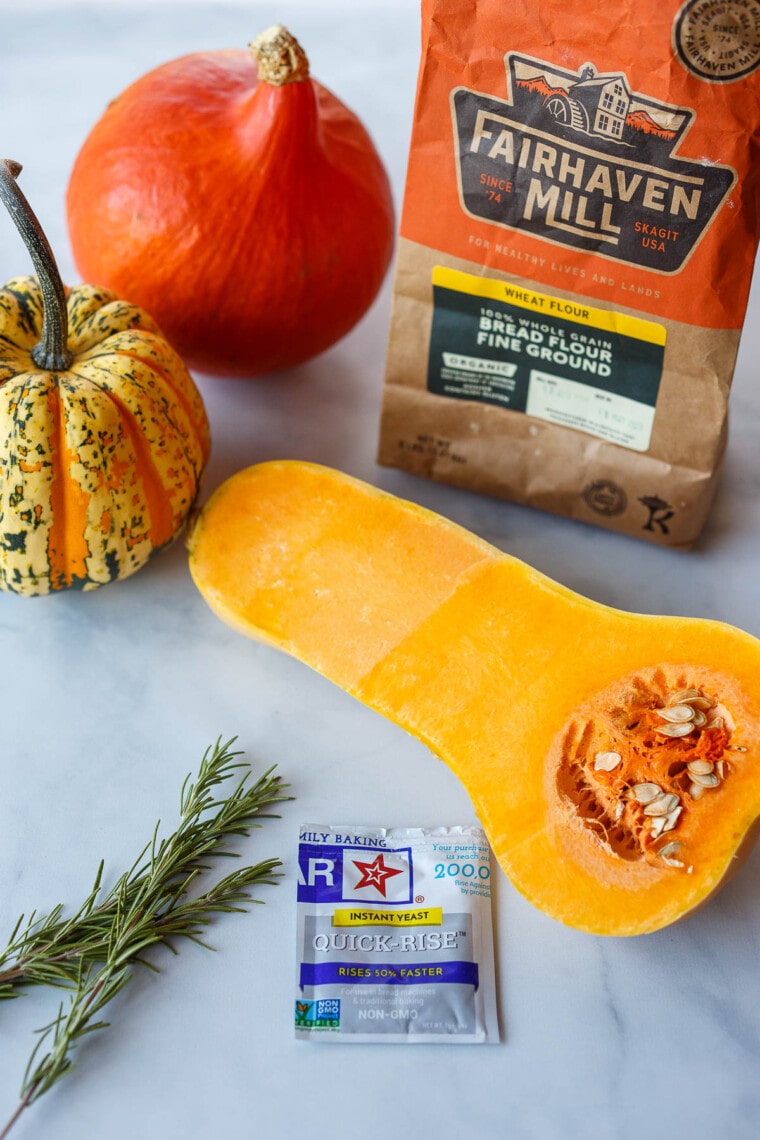 Butternut Squash Dinner Rolls | Feasting At Home