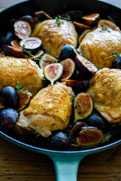 Braised Chicken with Fresh Figs | Feasting At Home