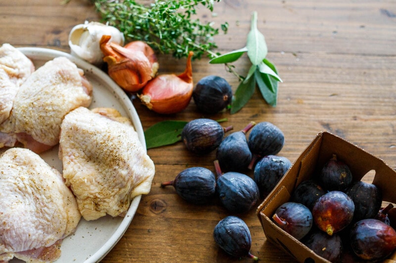 Braised Chicken with Fresh Figs | Feasting At Home