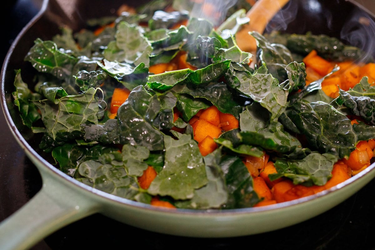 Baked Rigatoni with Butternut Squash and Kale | Feasting At Home