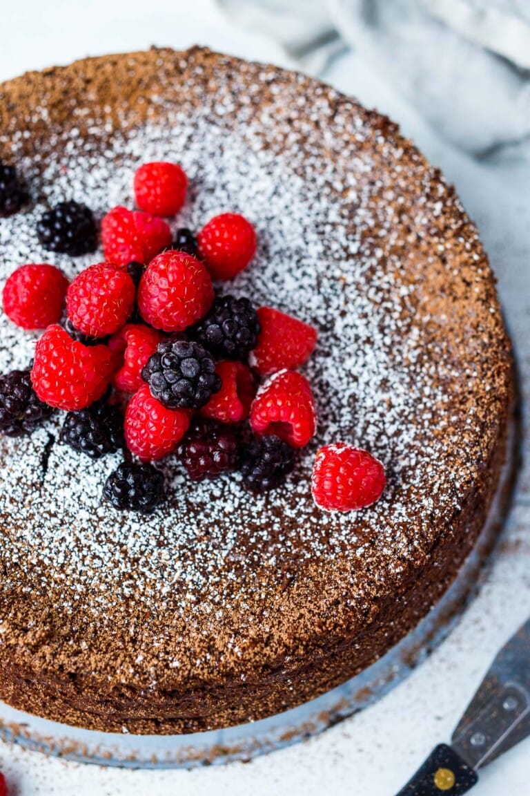 Easy Flourless Chocolate Torte | Feasting At Home