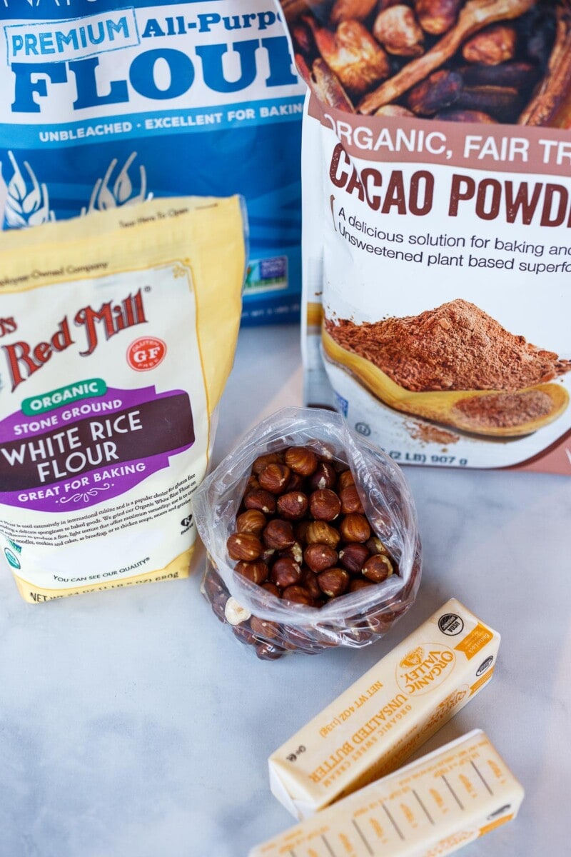 Chocolate Hazelnut Shortbread Cookies | Feasting At Home