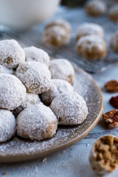 Wholesome Snowball Cookies with Pecans!