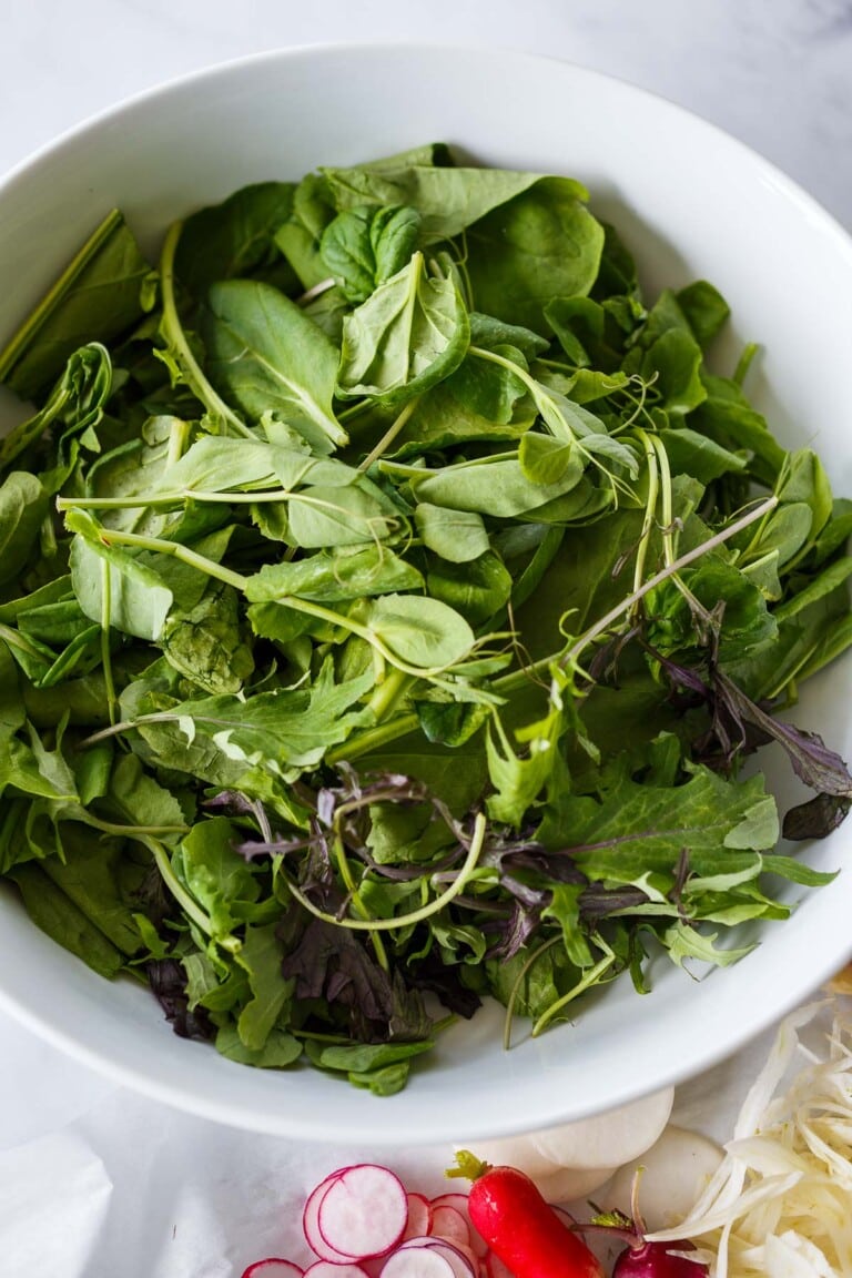 Spring Greens Salad Recipe | Feasting At Home