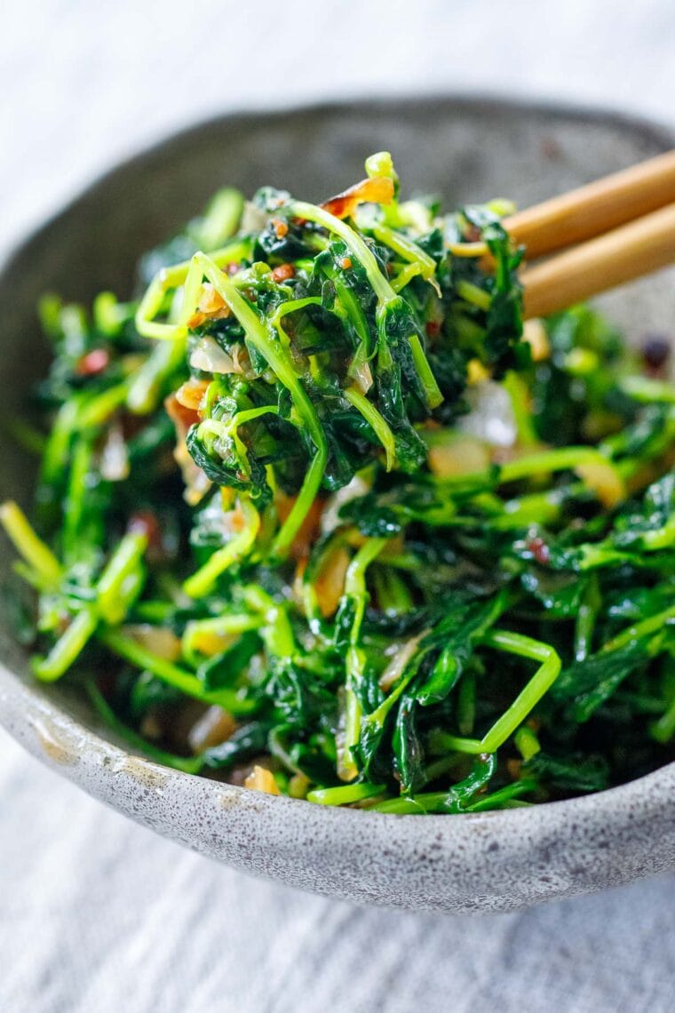 Stir-Fried Pea Shoots | Feasting At Home