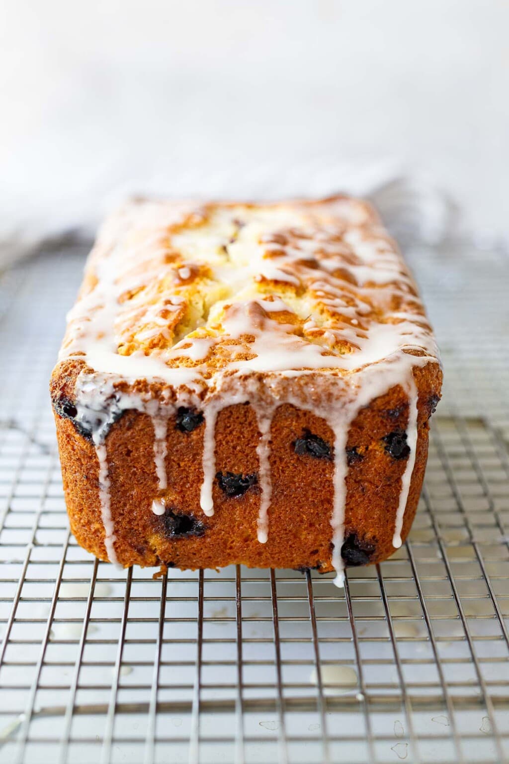Huckleberry Cake with Lmeony Glaze | Feasting At Home