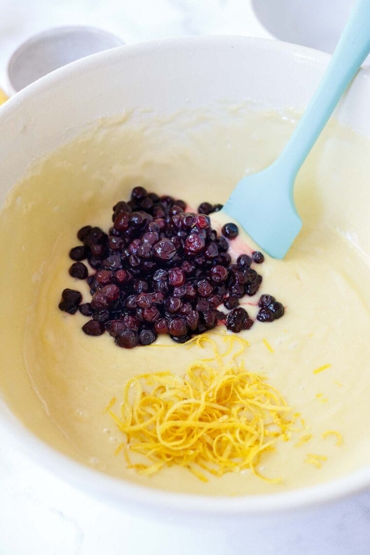 Huckleberry Cake with Lmeony Glaze | Feasting At Home