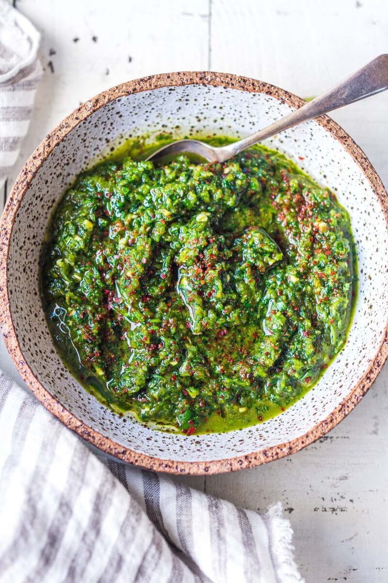 Zhoug! (Cilantro Sauce) | Feasting At Home