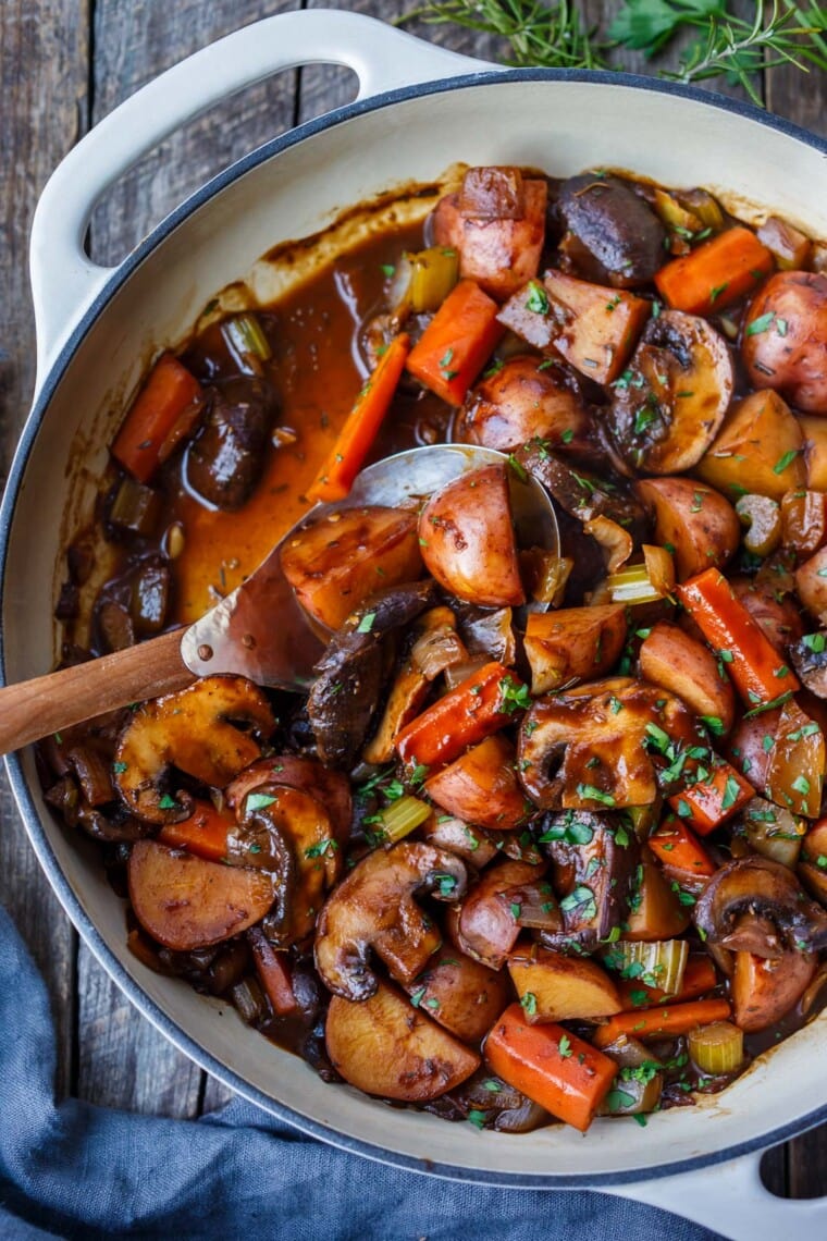 Rich Hearty Vegetable Stew | Feasting At Home
