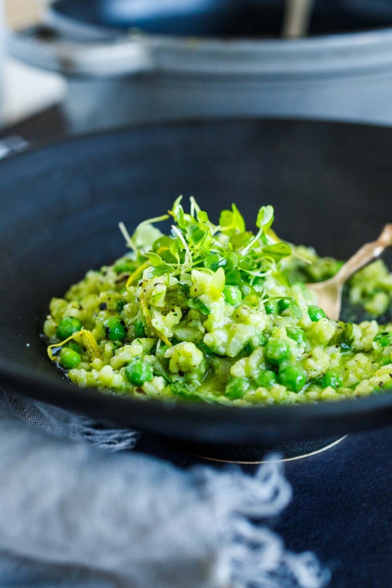 Spring Pea Risotto | Feasting At Home