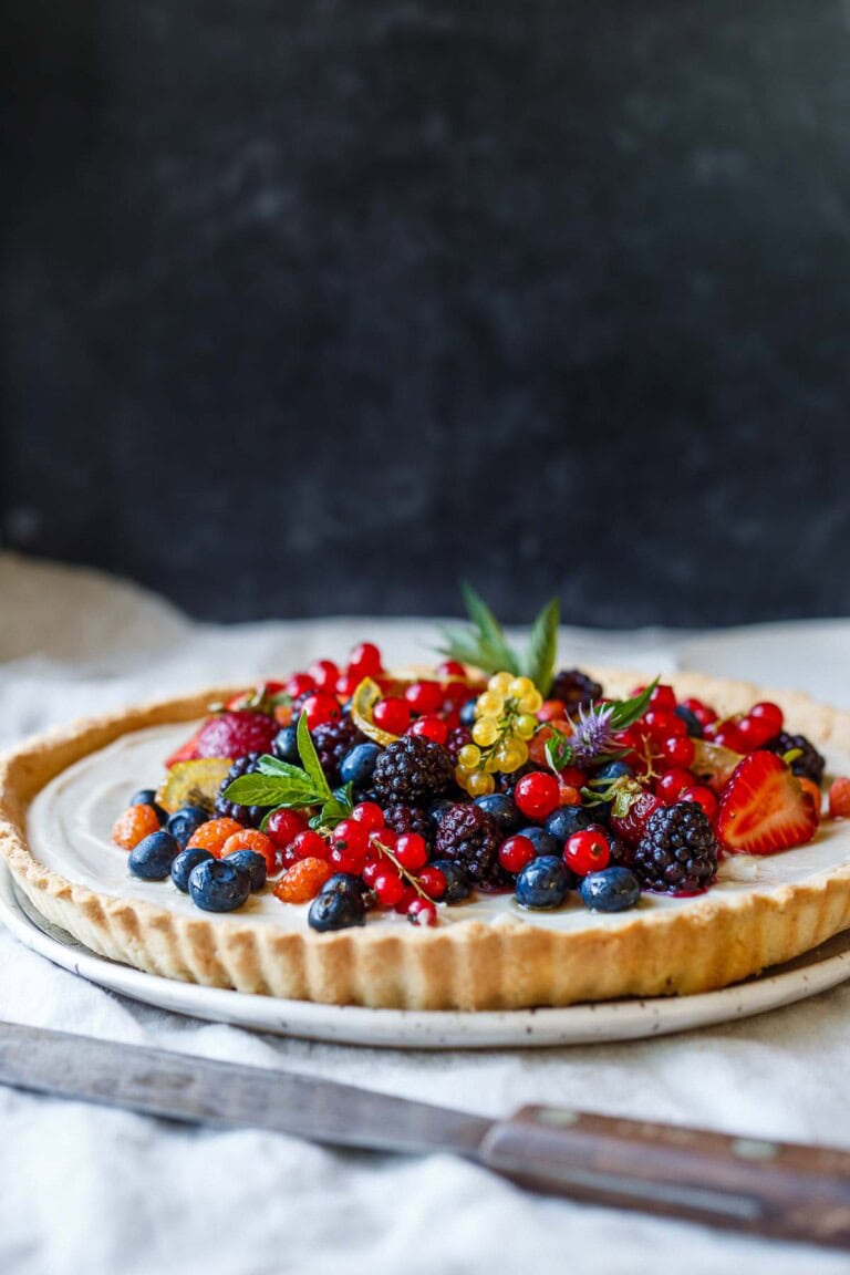 Vegan Berry Tart | Feasting At Home