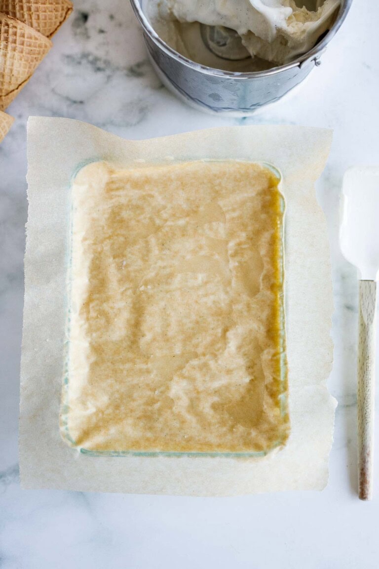 Homemade Vanilla Ice Cream - Feasting At Home