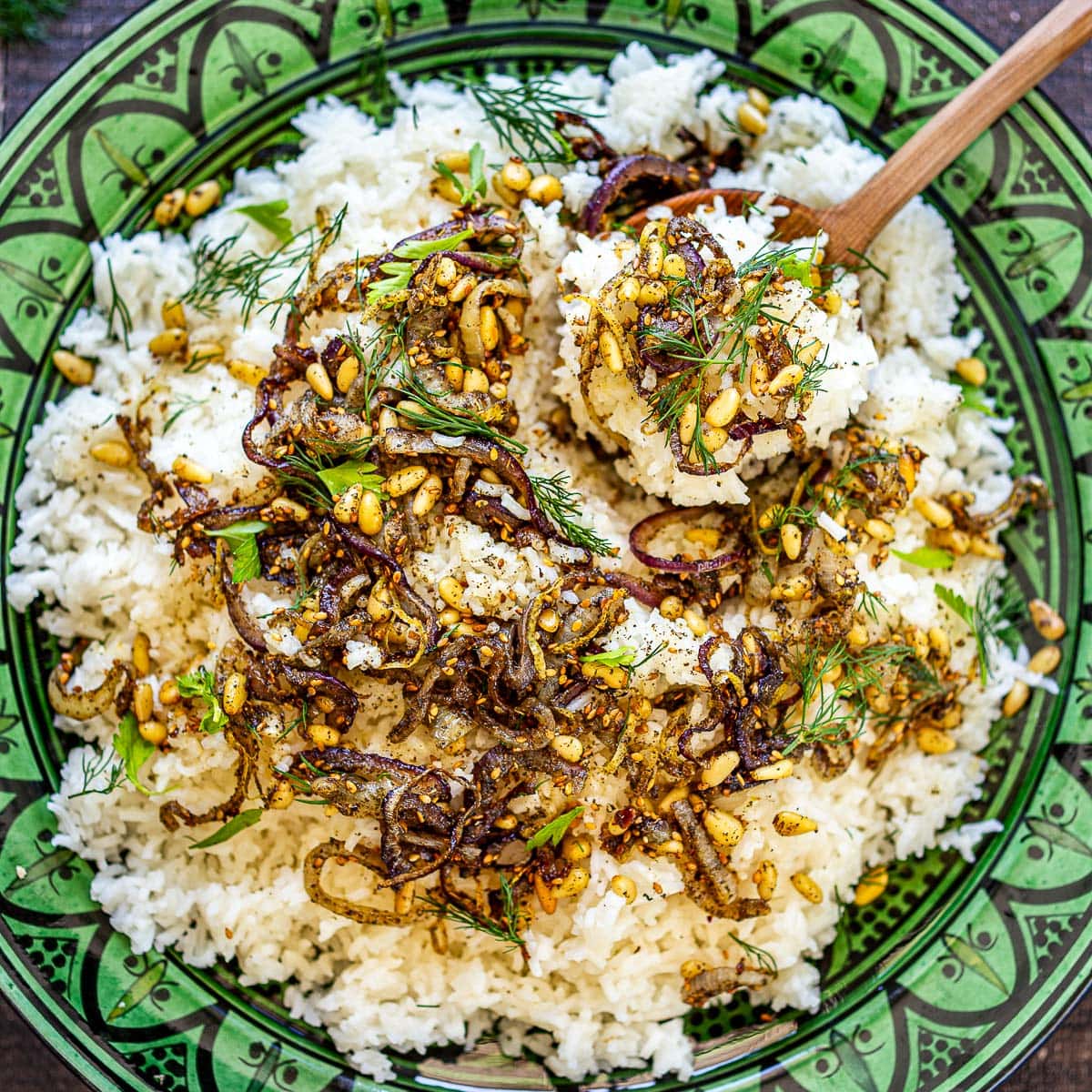 Middle Eastern Rice Brown Basmati Rice Pilaf With Almonds And